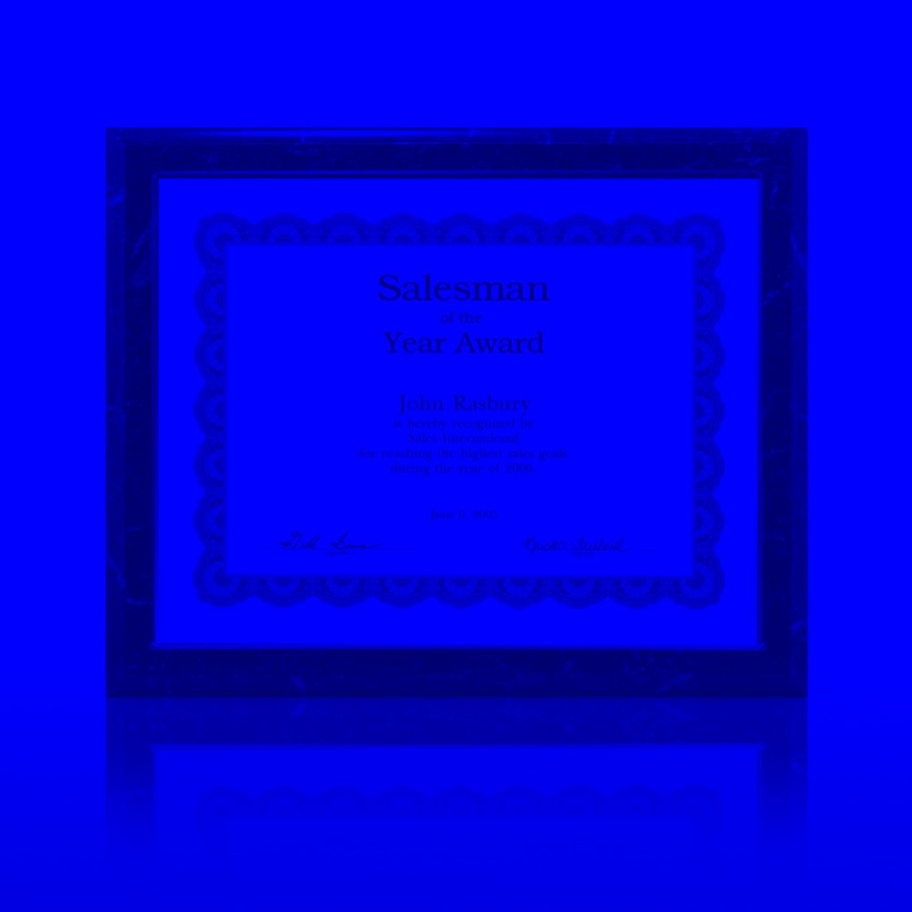 Heavy Weight Display Plaque - Simulated Marble - Baudville