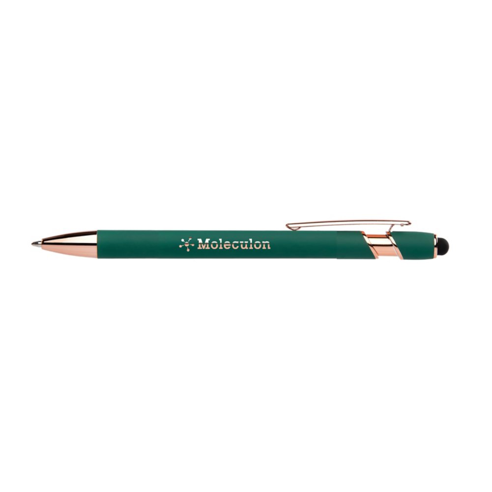 Add Your Logo: Ellipse Softy Rose Gold Stylus Pen – Baudville