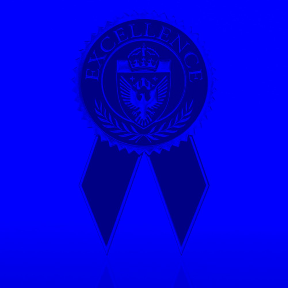 Certificate Seal with Ribbon - Excellence - Blue/Gold - Baudville