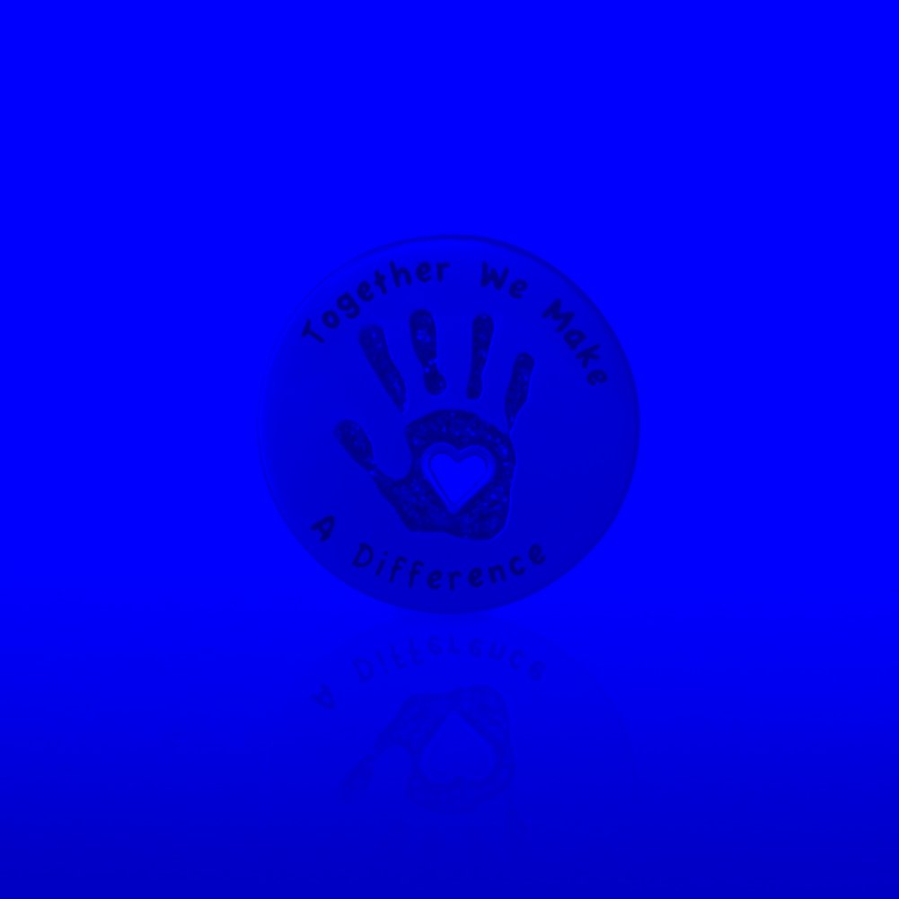 Lapel Pin - I Make the Difference - Heart in Hand - Baudville