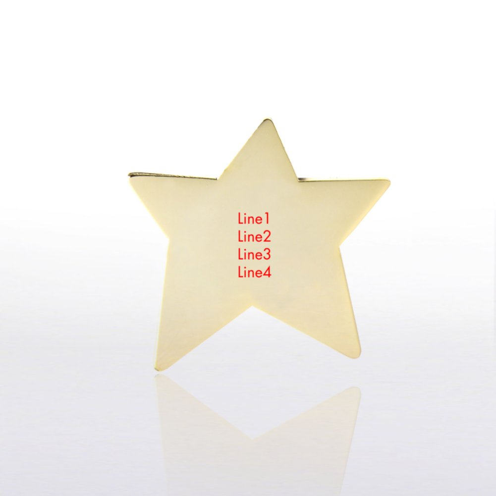 Personalized Lapel Pin - Gold Star - Baudville