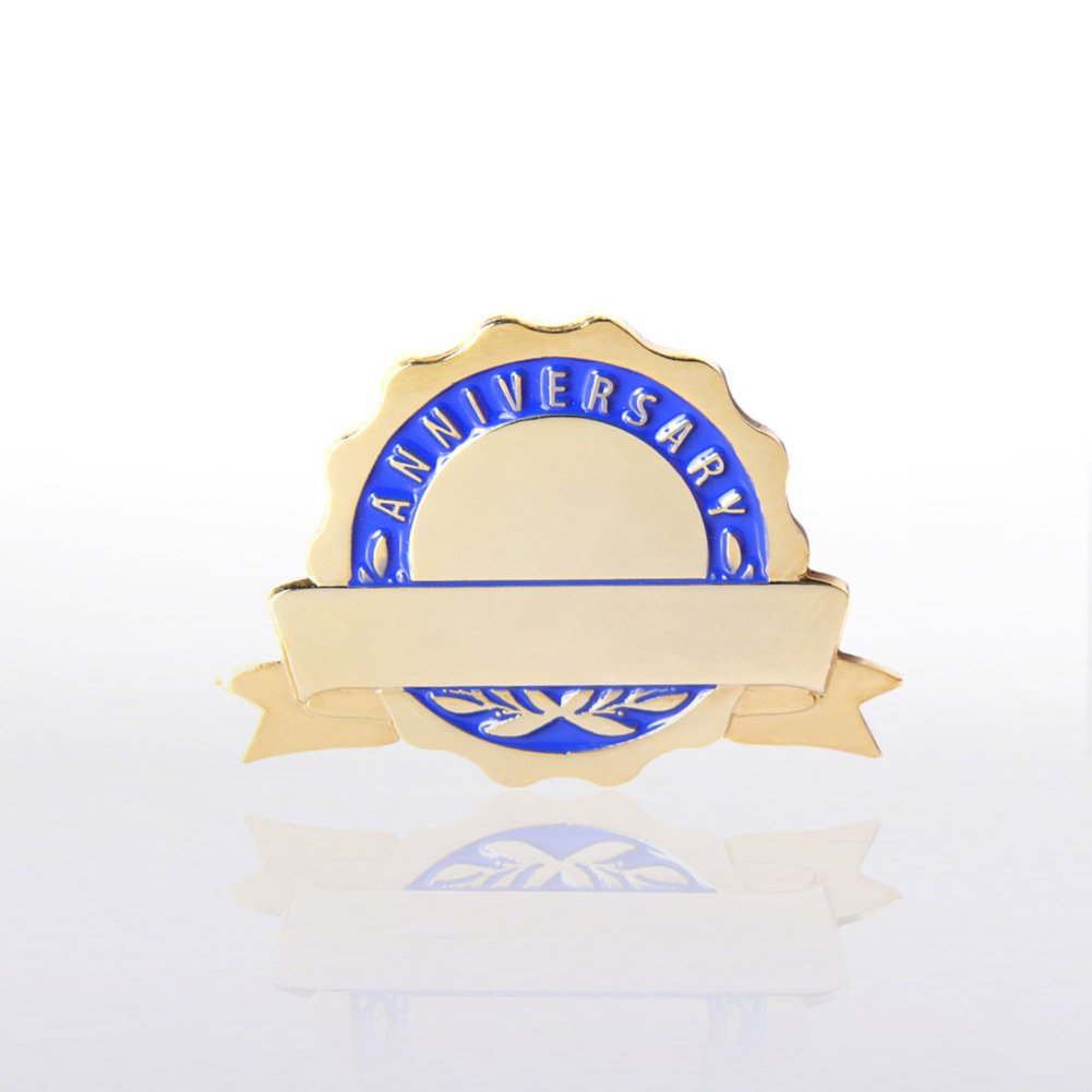 Personalized Anniversary Lapel Pin - Blue – Baudville