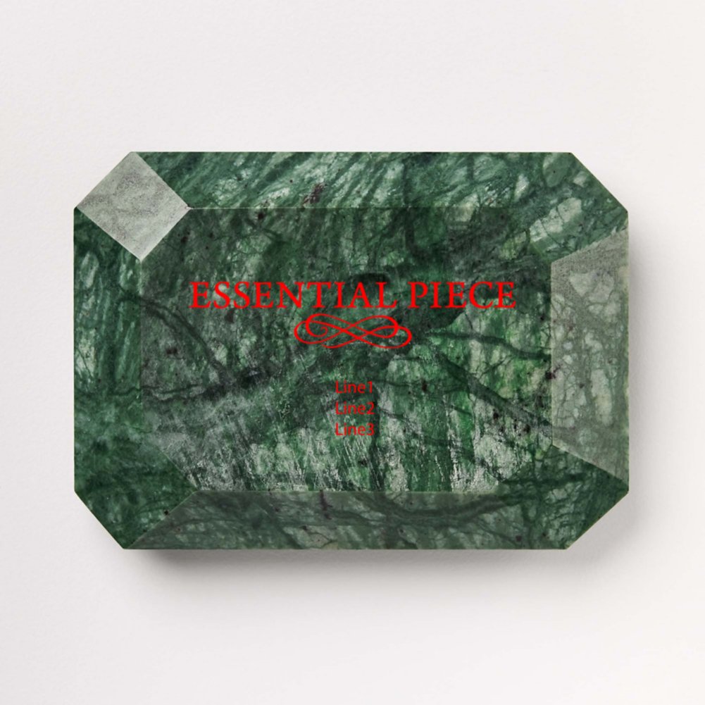 Solid as a Rock Rectangular Paperweight- Green - Baudville