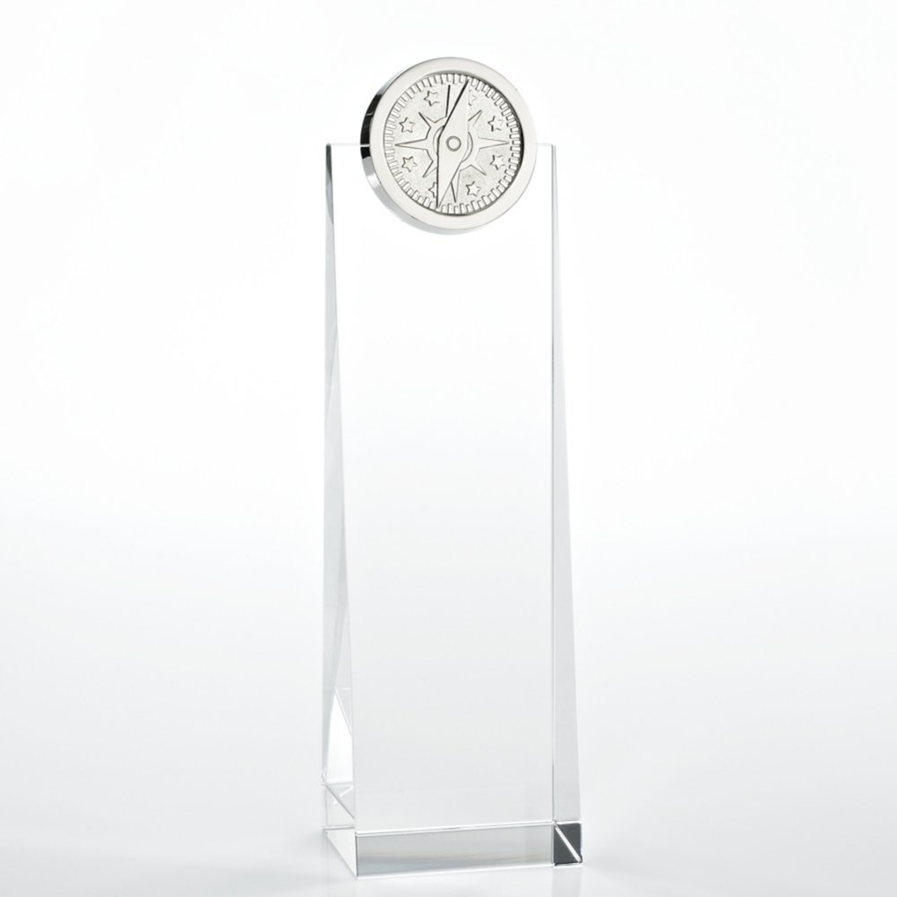 Crystalline Tower Trophy - Compass – Baudville