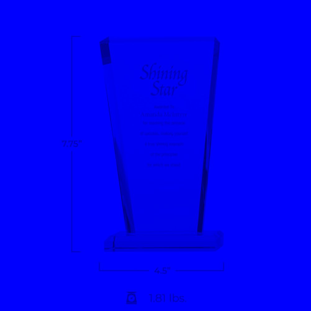 Premium Jade Glass Trophy Tower Baudville