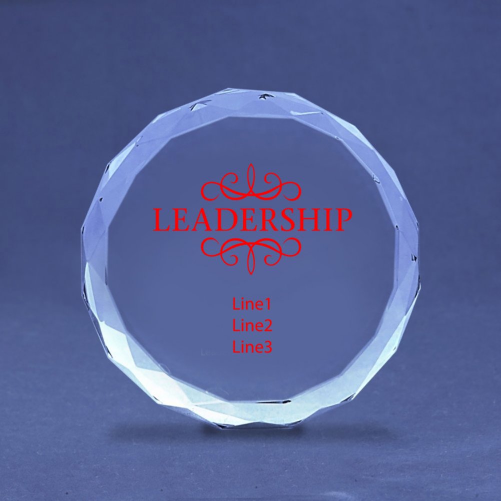 Diamond Cut Crystal Paperweight - Baudville
