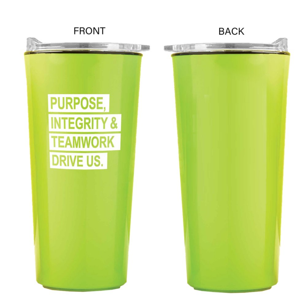 Custom: Road Trip Travel Mug - Purpose, Integrity & Teamwork – Baudville