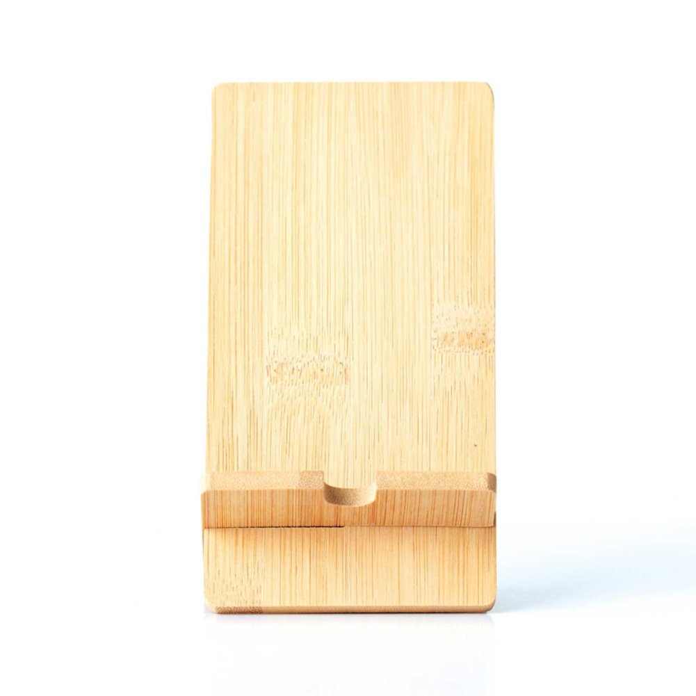 Custom: Natural Bamboo Cell Phone Stand – Baudville