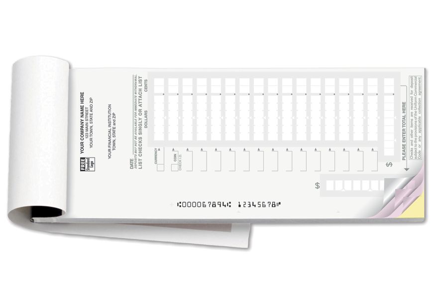 Booked Deposit Tickets - Easy Scan - Custom Printed