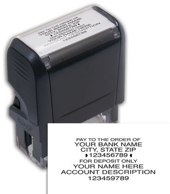 Check Endorsement Stamps | Bank Deposit Stamps | Deluxe.com
