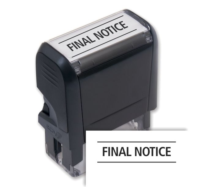 Final Notice Stamp, Self-Inking | 103005 | Deluxe | Deluxe.com