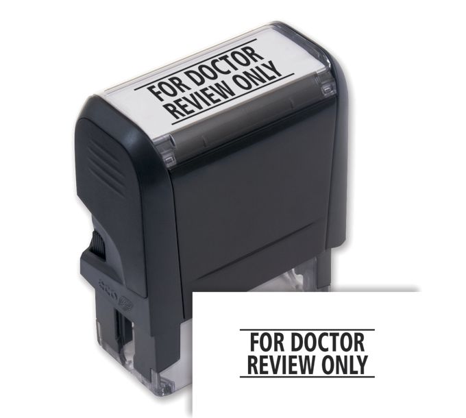 SI For Doctor Review Only Stamp, Self-Inking | 103057 | Deluxe | Deluxe.com