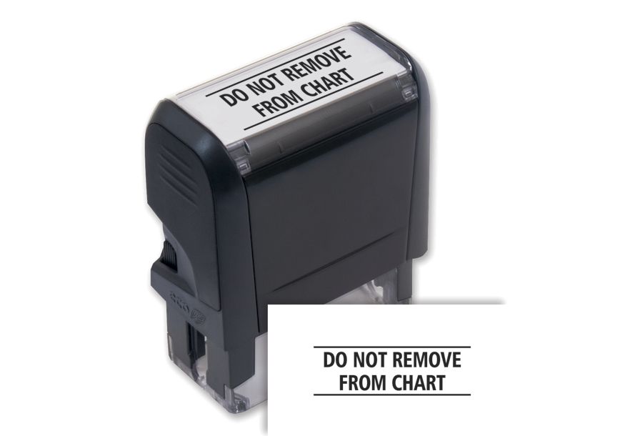 Do Not Remove From Chart Stamp - Self Inking