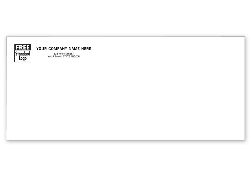 #10 Confidential Diagonal Seam Envelopes | White