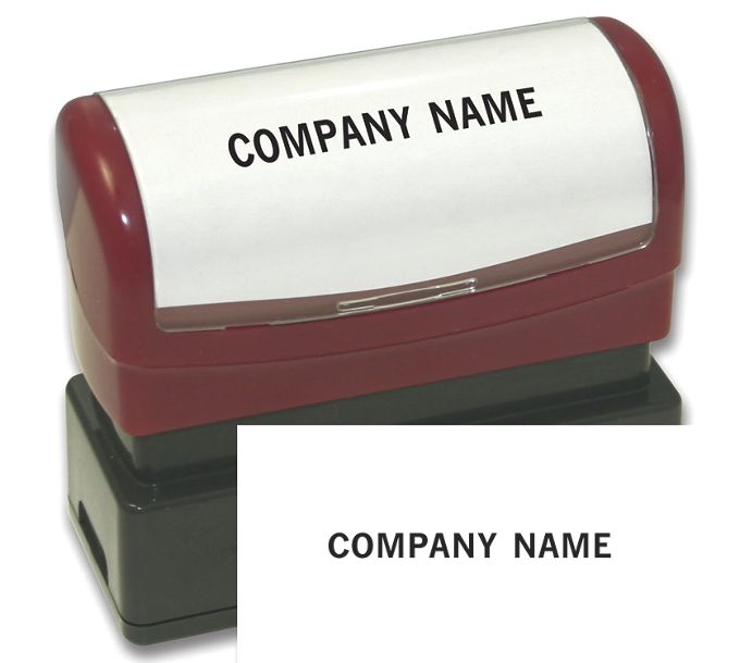 Custom Pre-Inked Company or Business Name Stamp - 1 Line