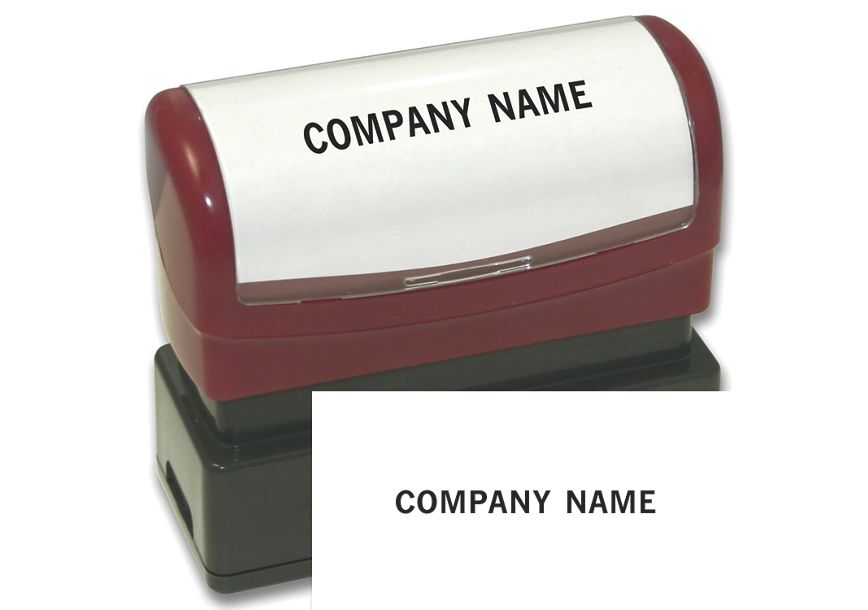 Custom Pre-Inked Company or Business Name Stamp - 1 Line