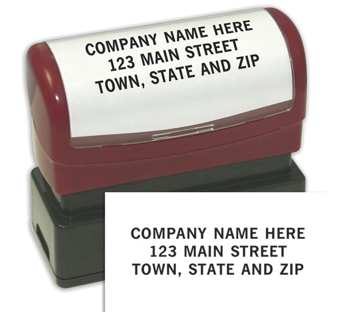 Stamps - Custom Pre-Inked Stamp - 3 Lines - 1132339 by Deluxe