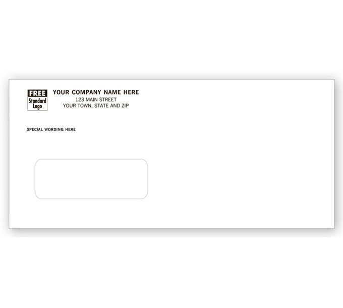Standard Seal Single Window Business Envelope \ Deluxe | Deluxe.com