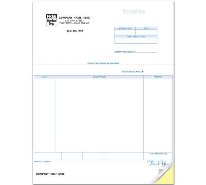 Business Invoices - Classic Laser Invoices - 12351 by Deluxe | Deluxe.com