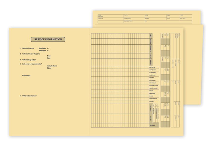 Service File Folder | 12387 | Deluxe