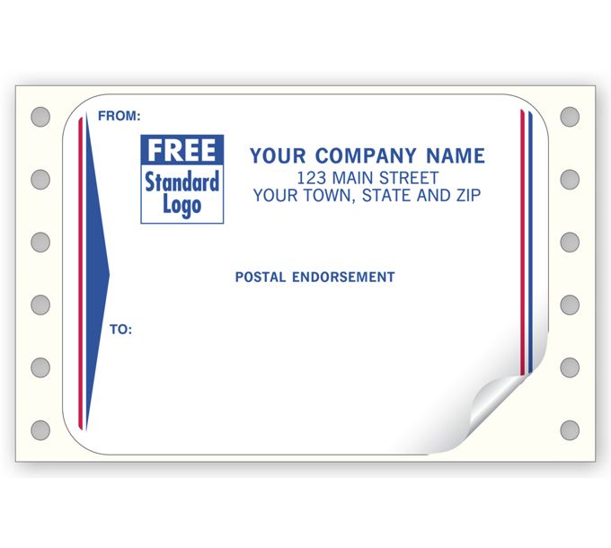 Business Labels - Continuous White Postal Endorsement Mailing Labels ...