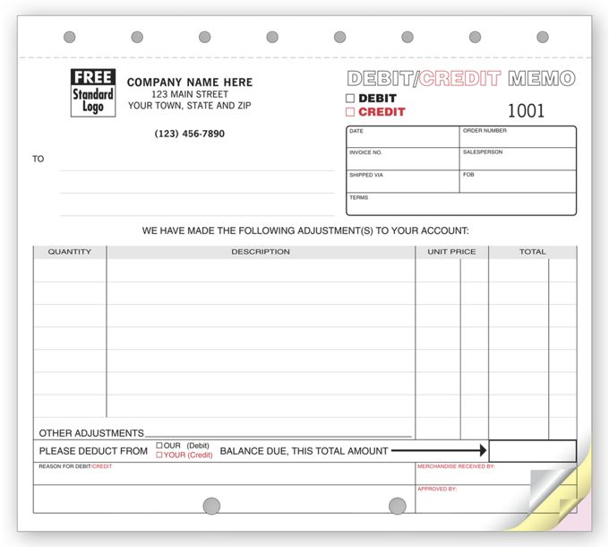 Memos - Debit and Credit Memos - 124 by Deluxe | Deluxe.com