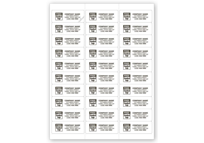 Business Labels - Permanent Laser Mailing Labels - 12716 by Deluxe