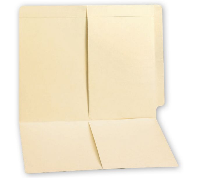 Business Folders - 2 Half Pocket Manila 11pt No Fastener End Tab Folder ...