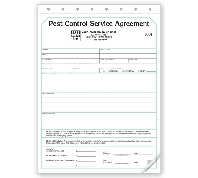 Pest Control Contract - Service Agreements - 129 by Deluxe | Deluxe.com