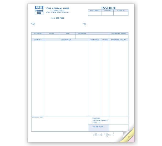 Business Invoices - Classic Laser Invoices - 13034 by Deluxe | Deluxe.com
