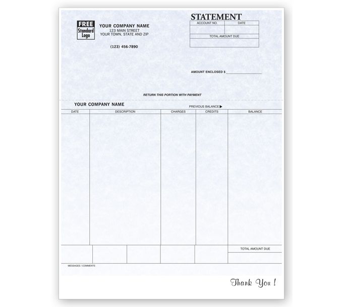 Business Statements - Parchment Laser Statements - 13035G by Deluxe ...