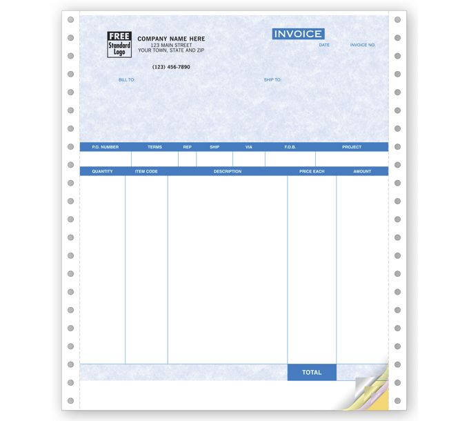 Business Invoices - Continuous Parchment Packing List Product Invoices - 13051BG by Deluxe ...