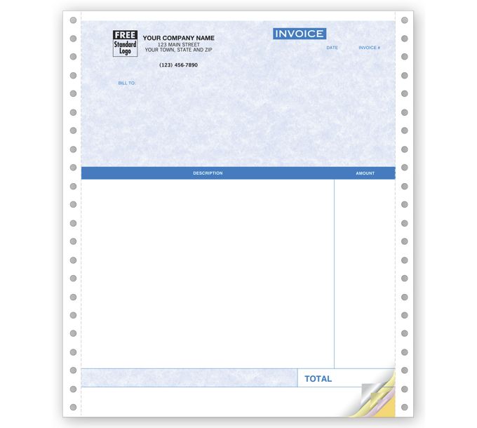 Business Forms - Continuous Professional Invoice Parchment - 13052G by Deluxe | Deluxe.com