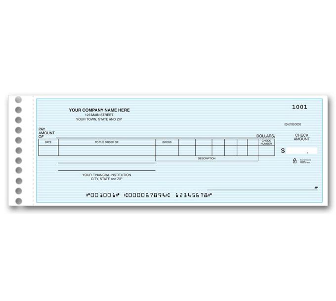 Payroll/General Expense Center Check