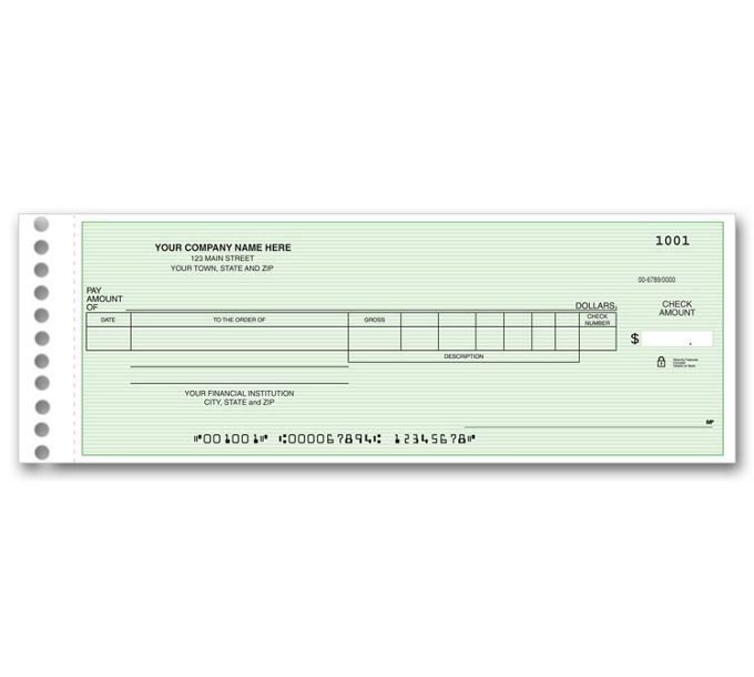 Payroll/General Expense Center Check | Deluxe.com