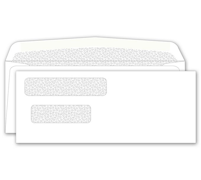 Business Envelopes - Double Window Envelope - 131041N by Deluxe ...