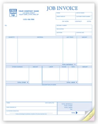 Business Invoices - Laser Job Invoices - 13123 by Deluxe