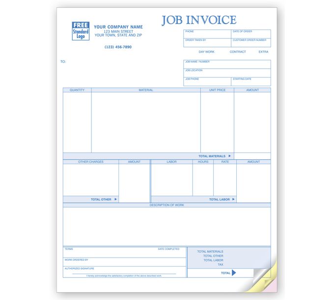 Business Invoices - Laser Job Invoices - 13123 by Deluxe | Deluxe.com