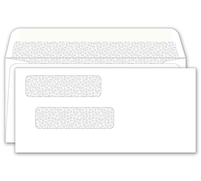 Business Envelopes - Double Window Envelope - 132041N by Deluxe ...