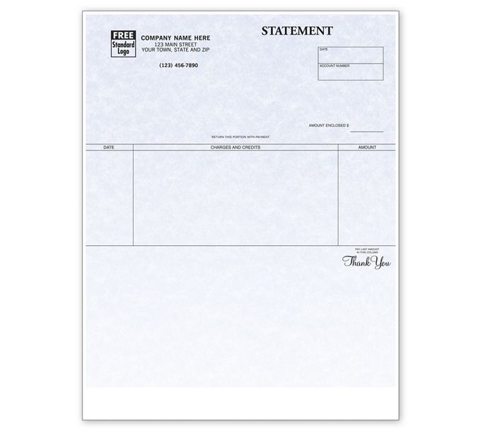 Business Statements - Parchment Laser Statements - 13446G by Deluxe ...