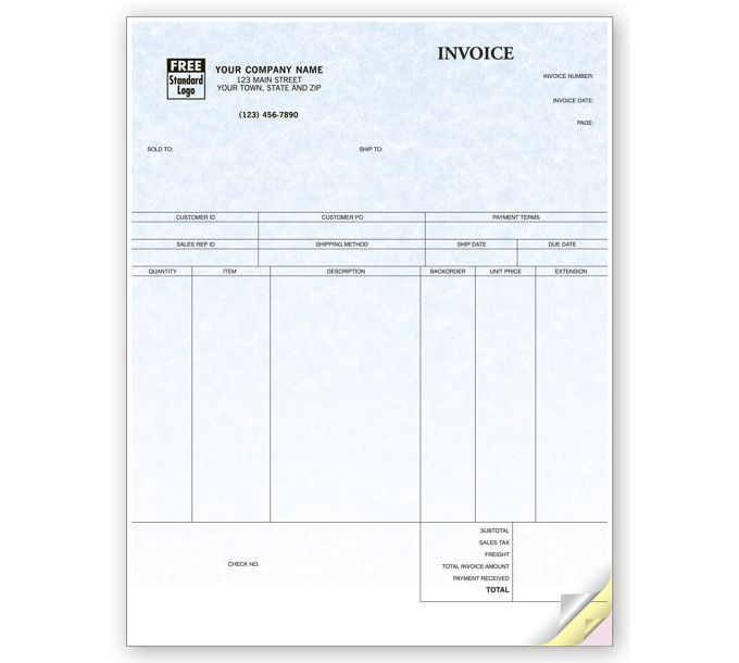 Business Invoices - Parchment Laser Product Invoices - 13478G by Deluxe | Deluxe.com