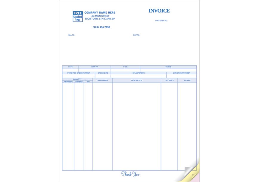 Business Invoices - Classic Laser Product Invoices - 13480 by Deluxe