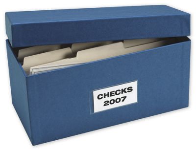Storage Boxes - Set of 2 Cancelled Check Storage Boxes - 143045 by Deluxe