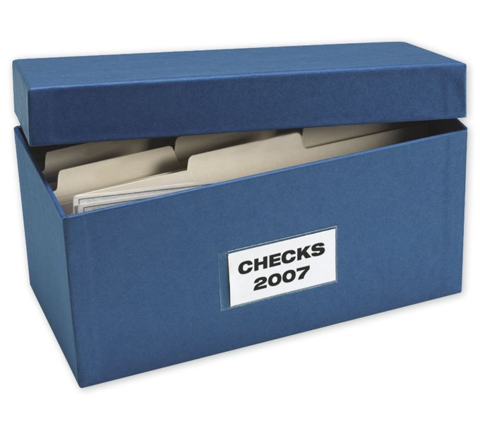 Storage Boxes - Set of 2 Cancelled Check Storage Boxes - 143045 by ...