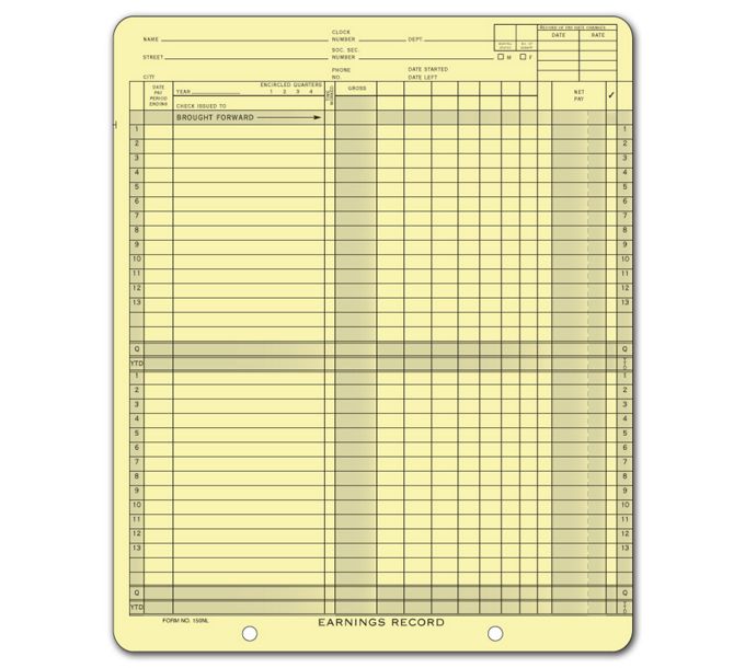 Weekly Earnings Records - Order Weekly Earnings Records|Deluxe | Deluxe.com