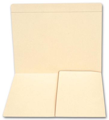 Business Folders - 11 pt Top Tab Half Pocket Manila Folder - 1751 by Deluxe