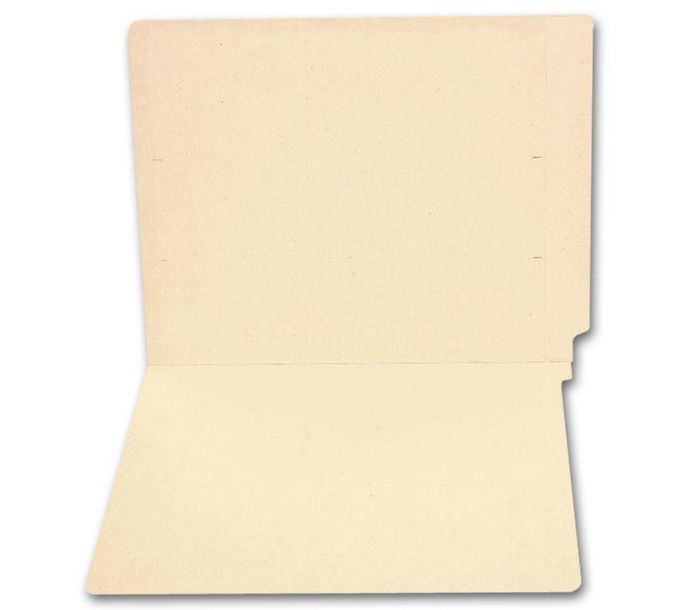 Business Folders - 11 pt No Fastener End Tab Full Cut Manila Folder ...