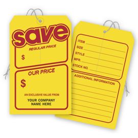 Order Custom Retail Price Tags & Sale Tags for your Business