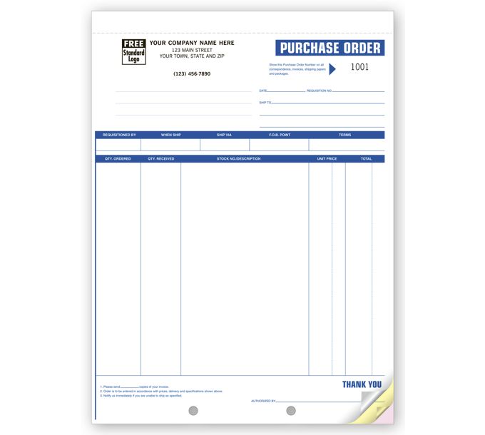 Business Forms - Purchase Orders - High-Impact, Large Purchase Orders ...