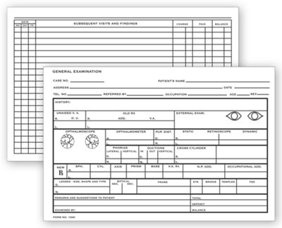 Order Optometry Exam Office Forms & Supplies | Deluxe.com